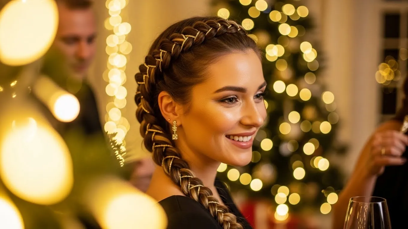 24 Beautiful Braided Hairstyles for Christmas Party Season – Diligent ...